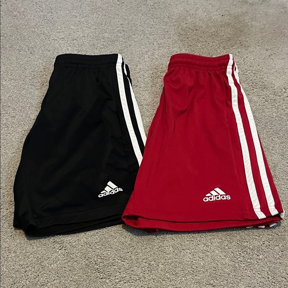 adidas | Bottoms | Adidas Kids Black And Red Shorts Duo | Poshmark